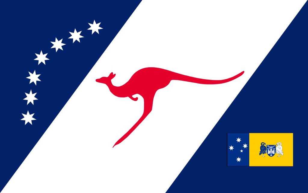 Australian New Proposed State Flags, complementing the National.