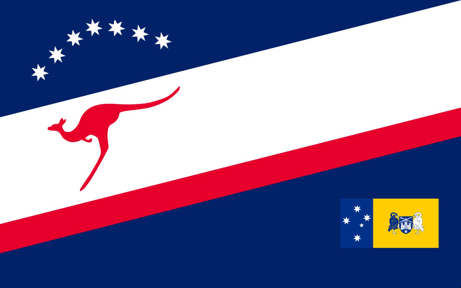 Australian New Proposed State Flags, complementing the National.
