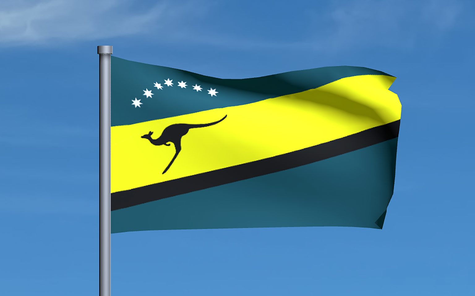 Australian New Proposed Sports Flag 1 design for 4 Flags Unite us.