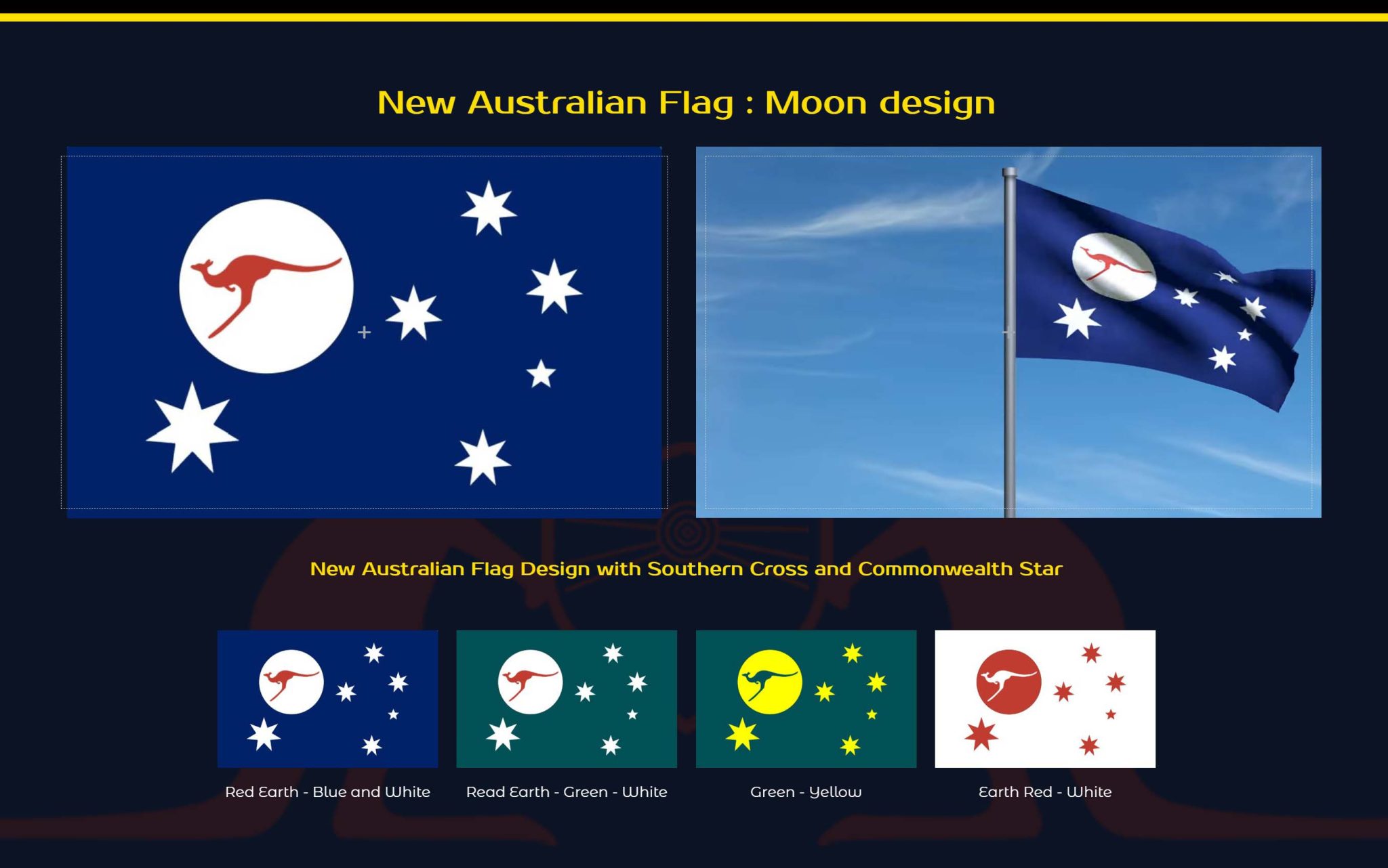 Historial Flag Designs - New Australian Proposed Flags - Same design ...